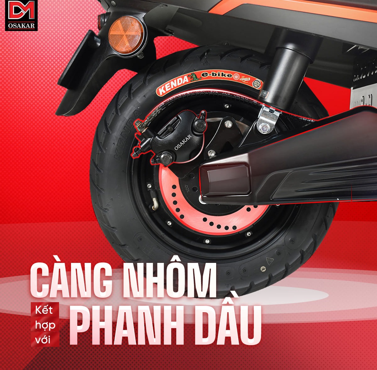 Xe máy điện OSAKAR NISPA VIVA vành đúc phanh đĩa